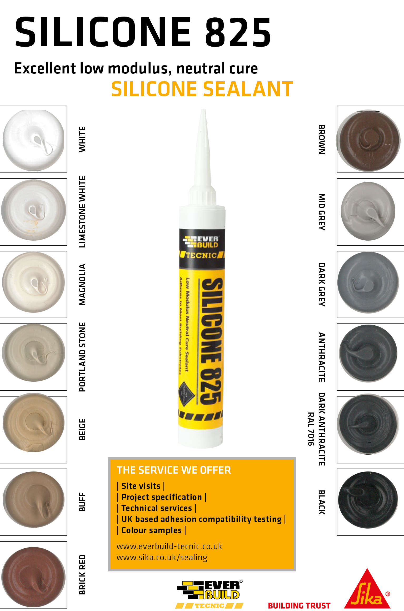 Colour Chart – DJM Sealants